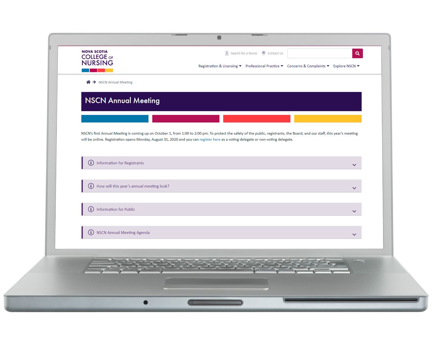 Notice of NSCN Online Annual Meeting | Nova Scotia College of Nursing